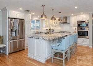 Traditional White Kitchen With Granite | Norfolk Kitchen & Bath